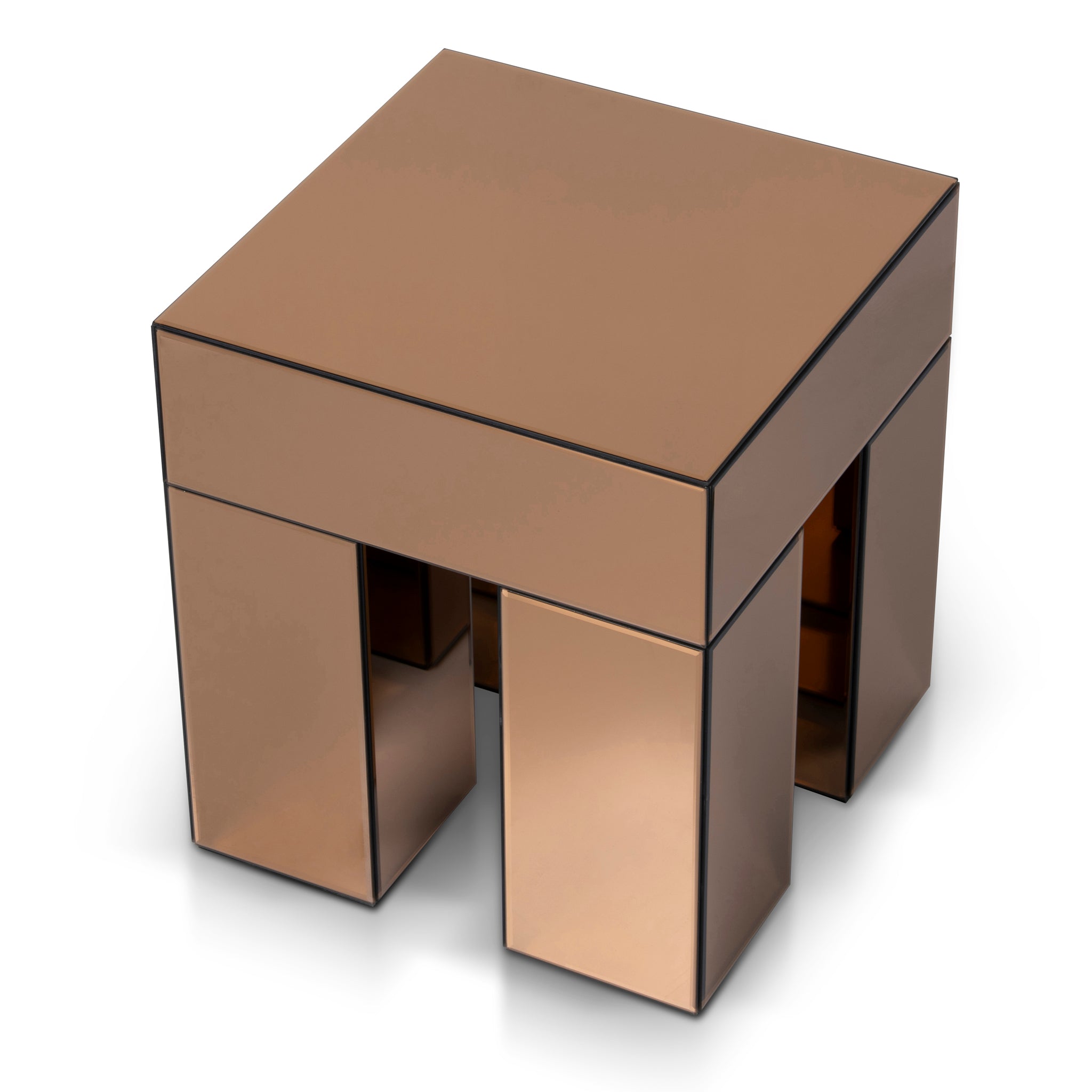 45cm Square Bedside Table | Natural | Myka Home
